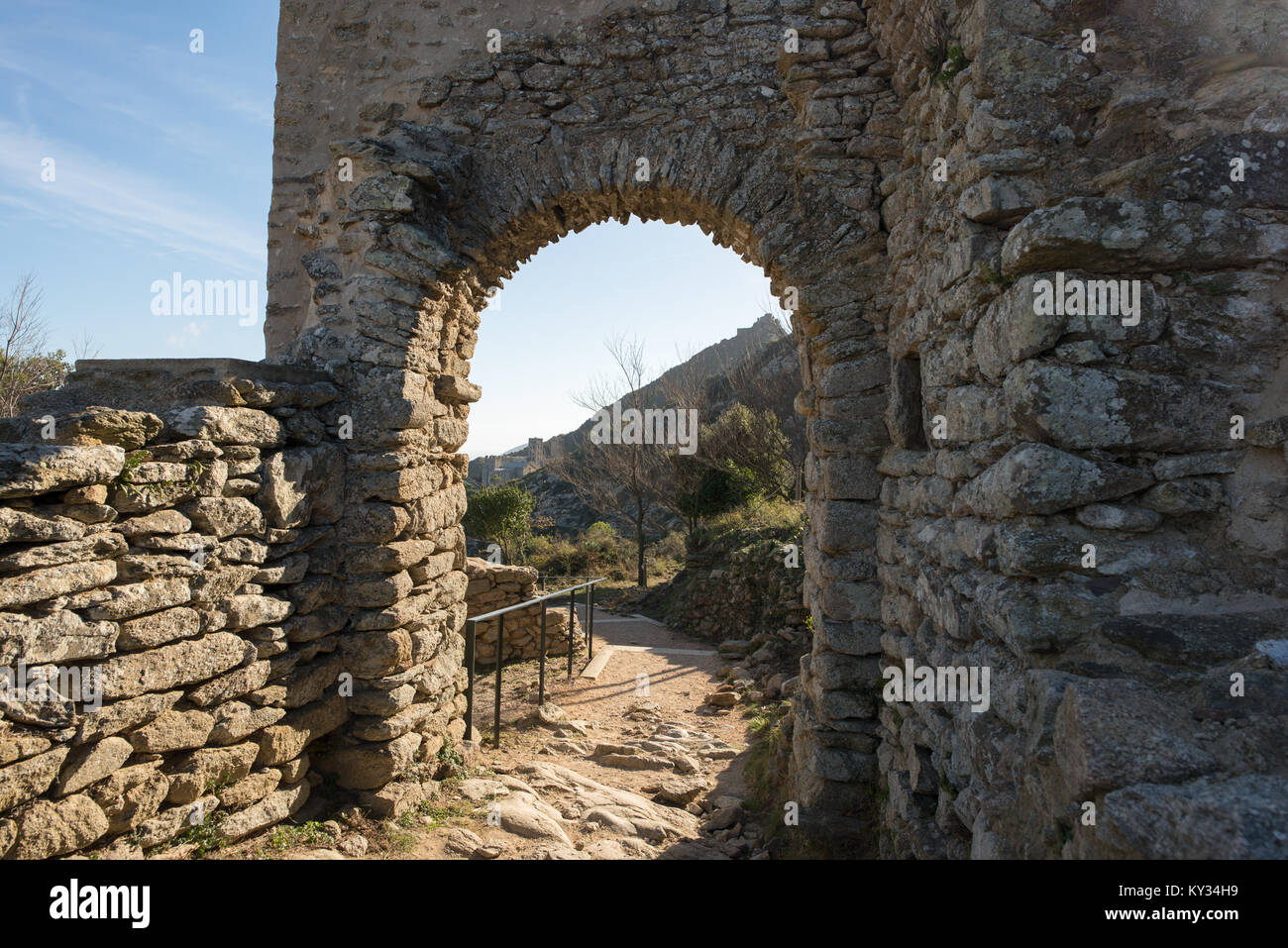 Rhodes Monastery in the port of the jungle, Girona Stock Photo - Alamy
