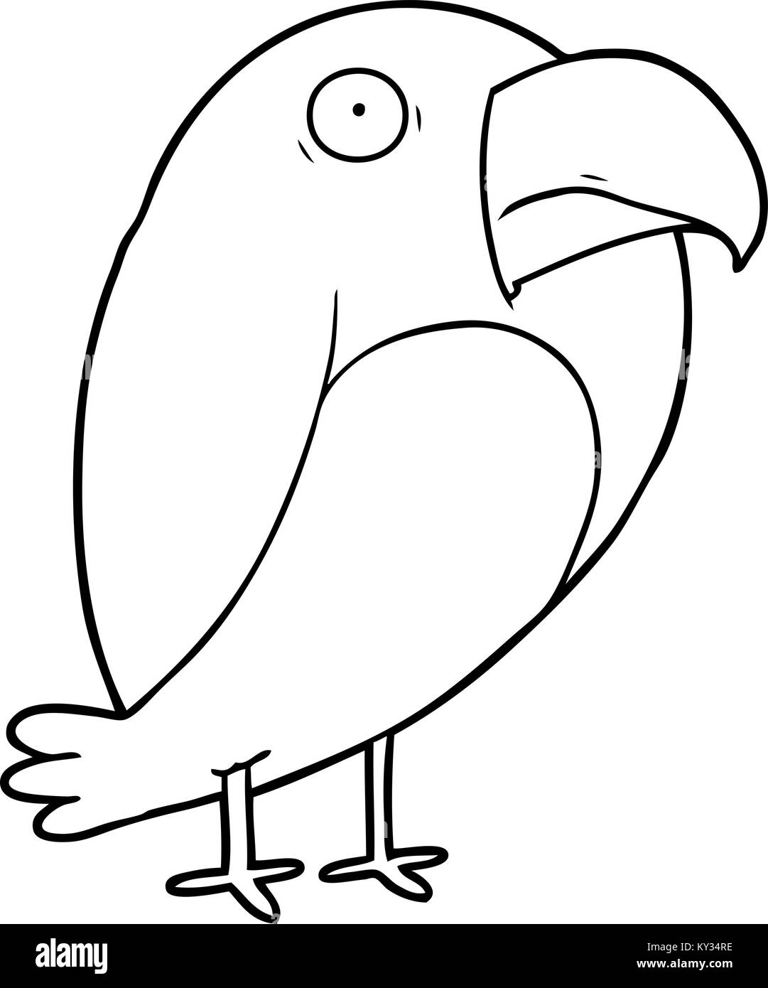 Cute cartoon crow Black and White Stock Photos & Images - Alamy