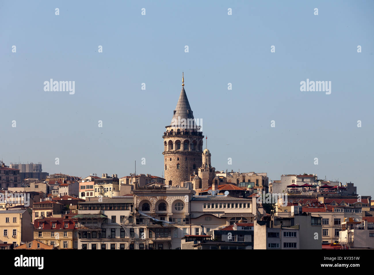 Galata tower in Beyoglu district of Istanbul, Turkey Stock Photo - Alamy