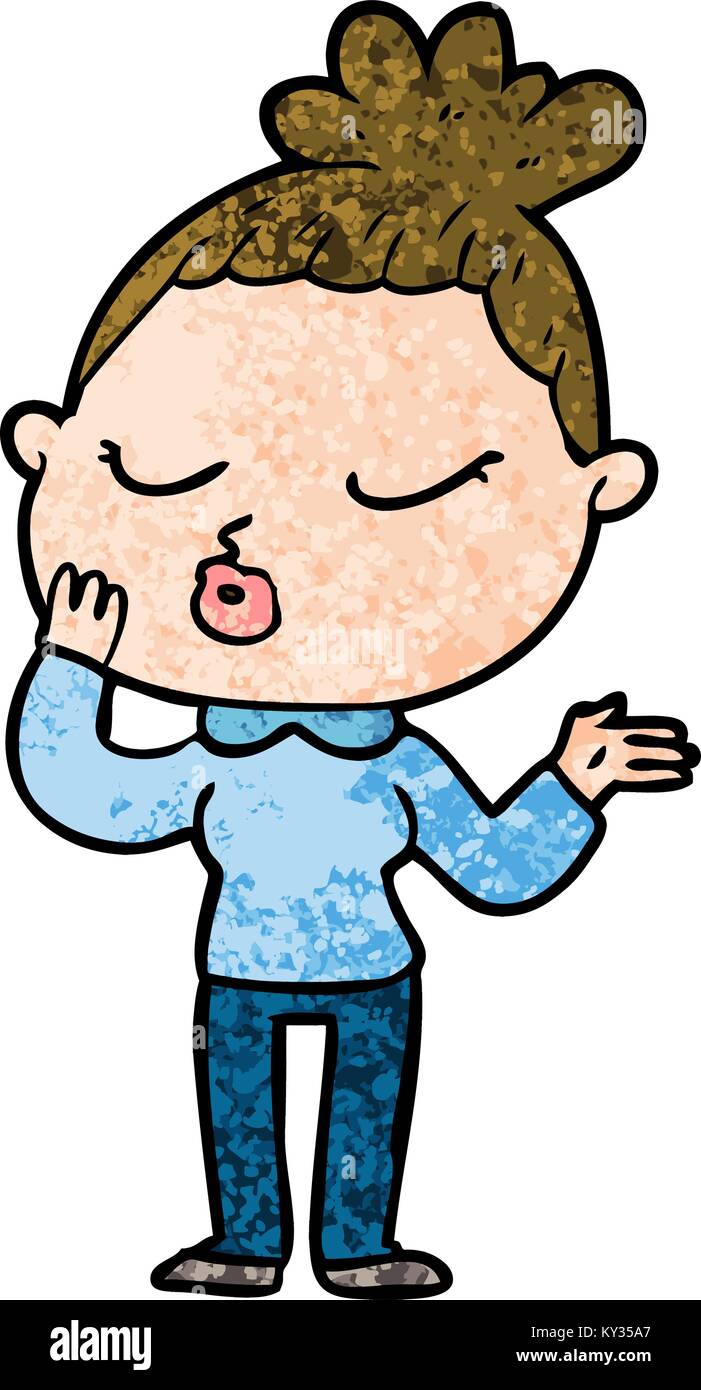 cartoon calm woman Stock Vector Image & Art - Alamy