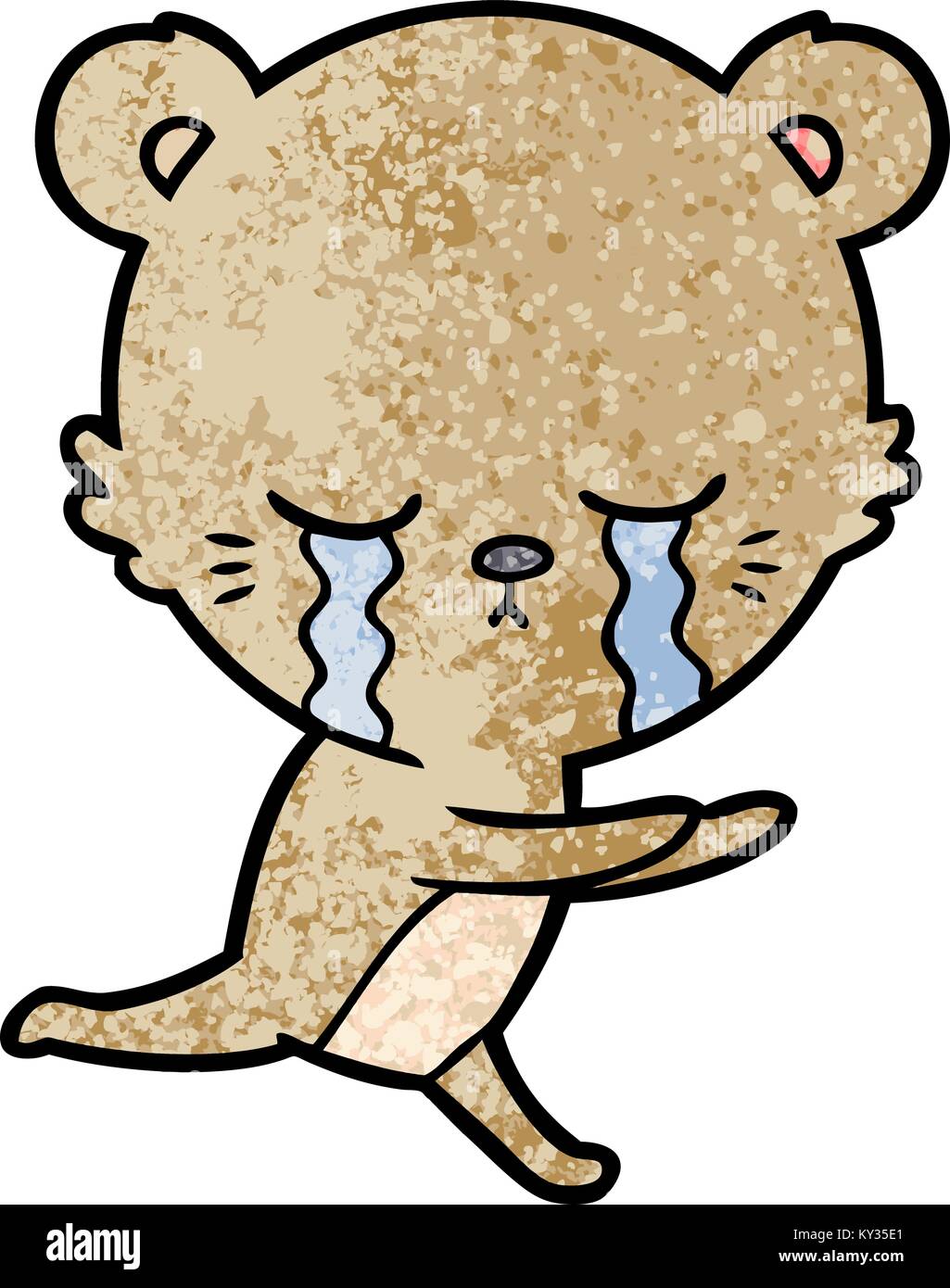 crying cartoon bear Stock Vector Image & Art - Alamy