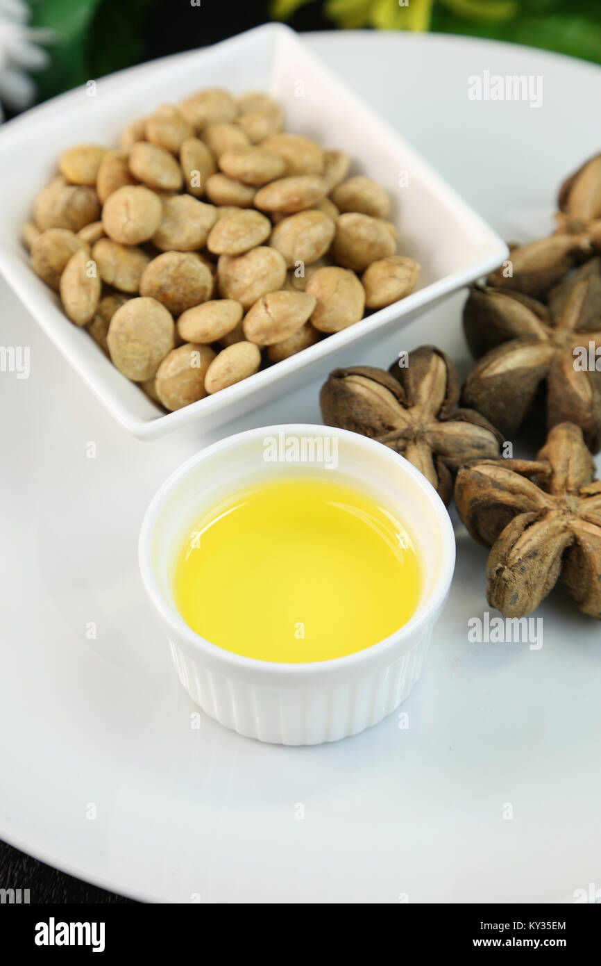 Green nuts oil Stock Photo - Alamy