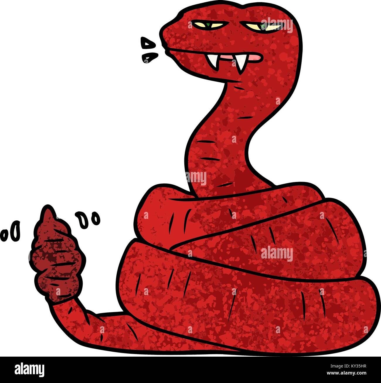 cartoon angry rattlesnake Stock Vector Image & Art - Alamy
