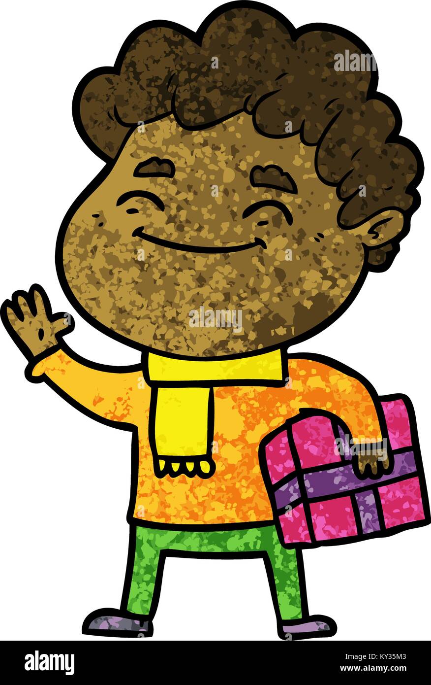 cartoon friendly man Stock Vector Image & Art - Alamy