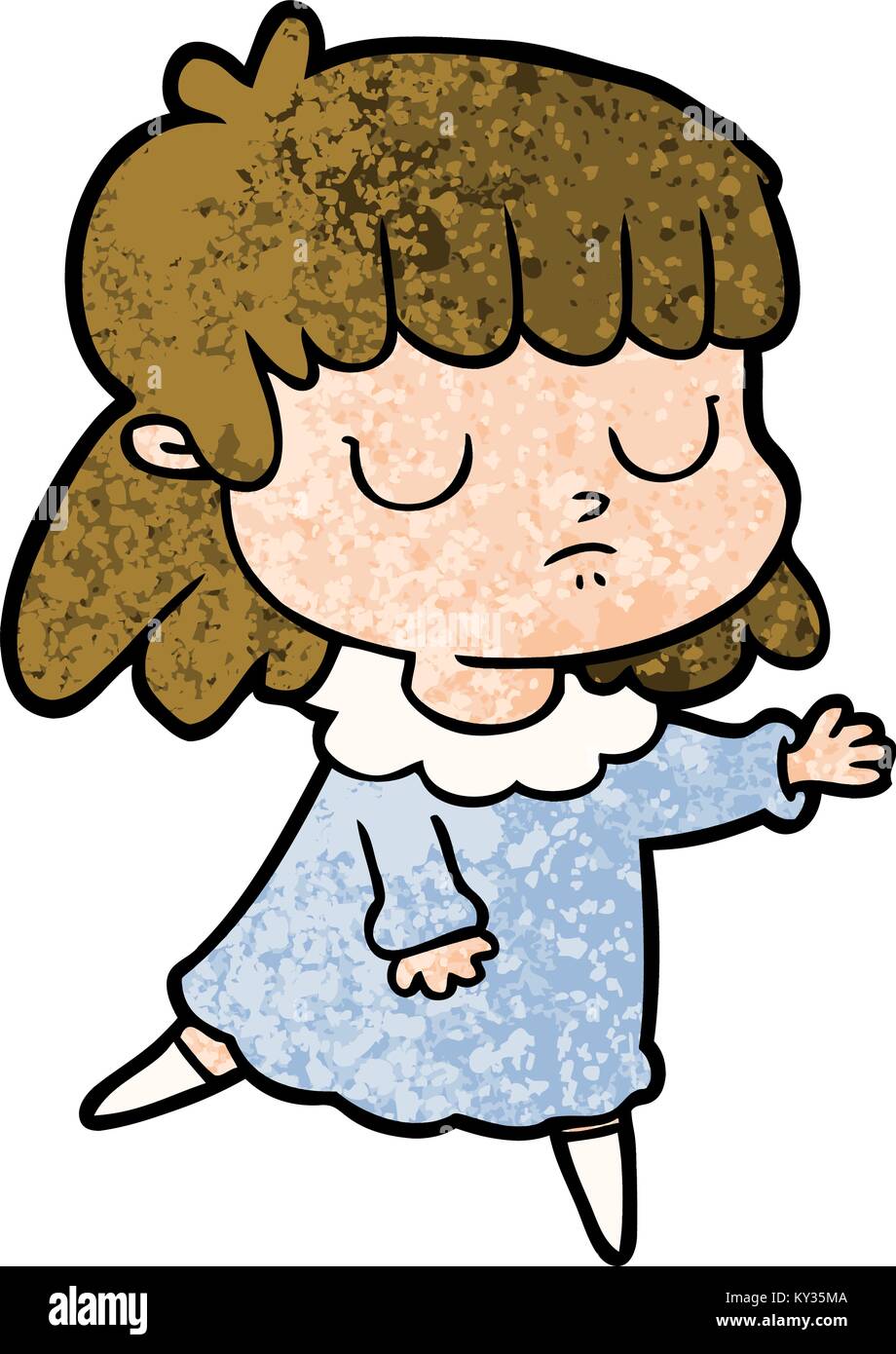 cartoon indifferent woman Stock Vector Image & Art - Alamy