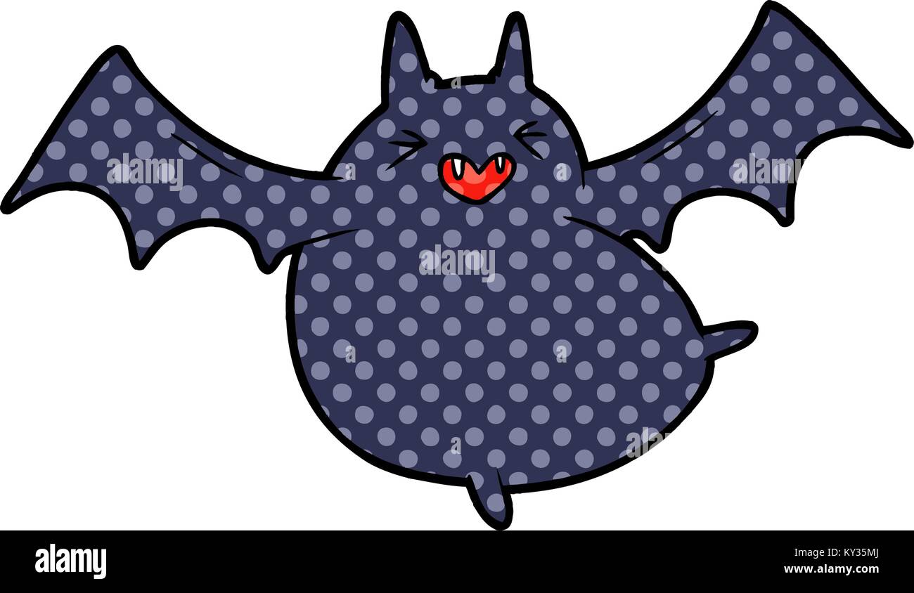 spooky cartoon bat Stock Vector Image & Art - Alamy