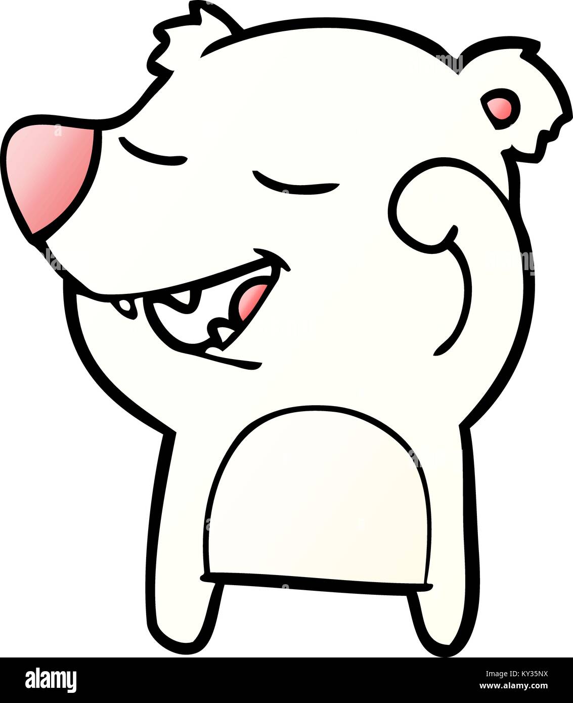 happy polar bear cartoon Stock Vector Image & Art - Alamy