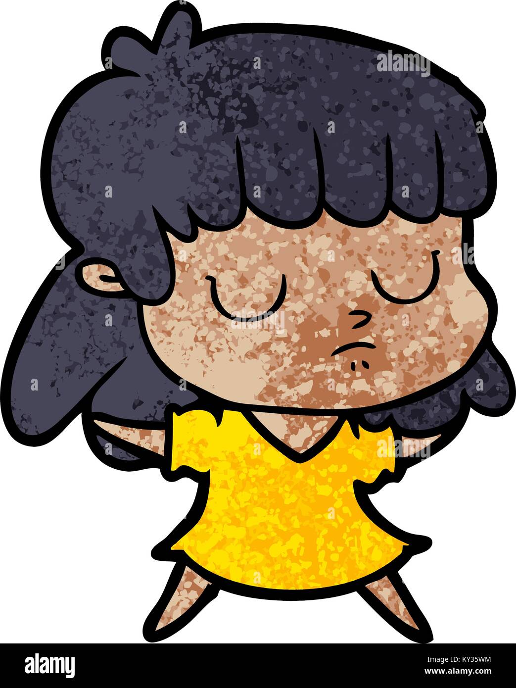 cartoon indifferent woman Stock Vector Image & Art - Alamy