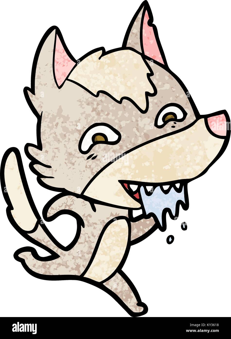 Cartoon illustration funny dog chasing hi-res stock photography and ...