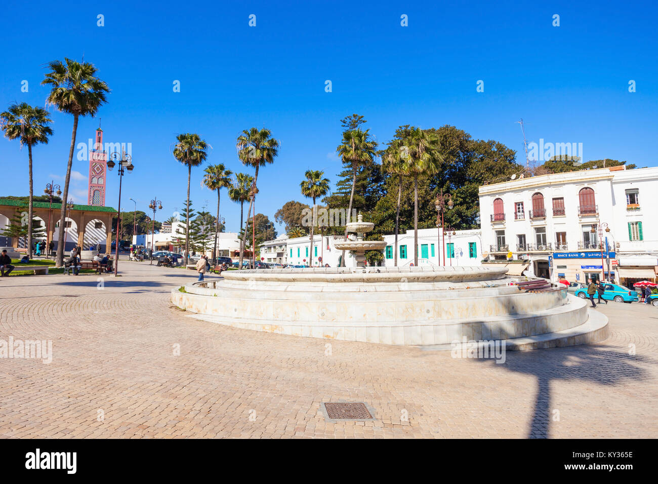 TANGIER, MOROCCO - MARCH 02, 2016: Grand Socco (meaning Big Square ...