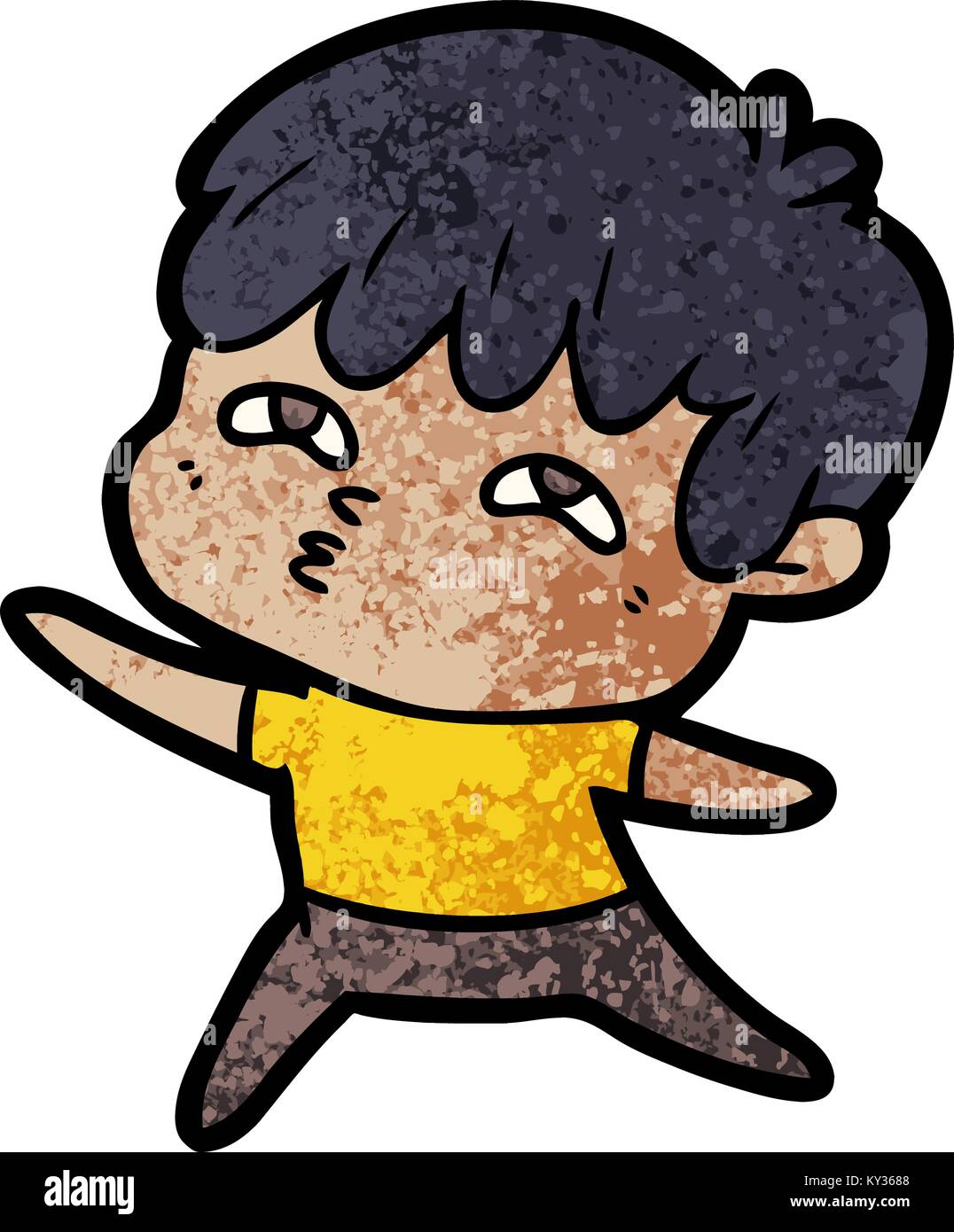 cartoon curious man Stock Vector Image & Art - Alamy