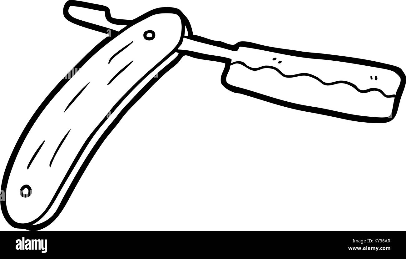 cut throat razor cartoon Stock Vector Image & Art - Alamy