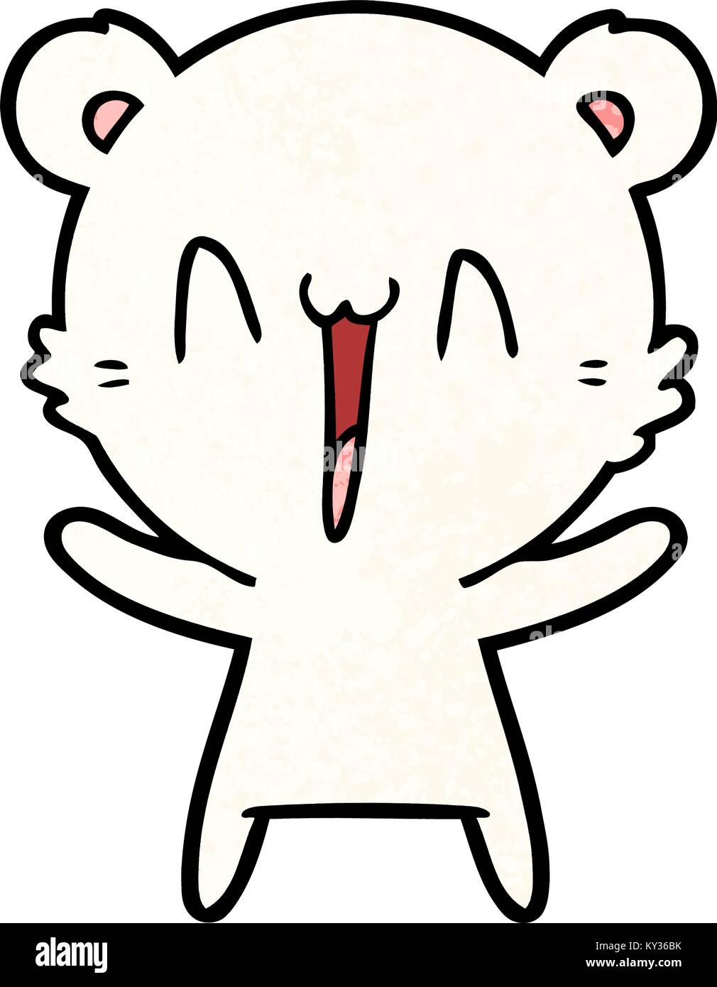 happy polar bear cartoon Stock Vector Image & Art - Alamy