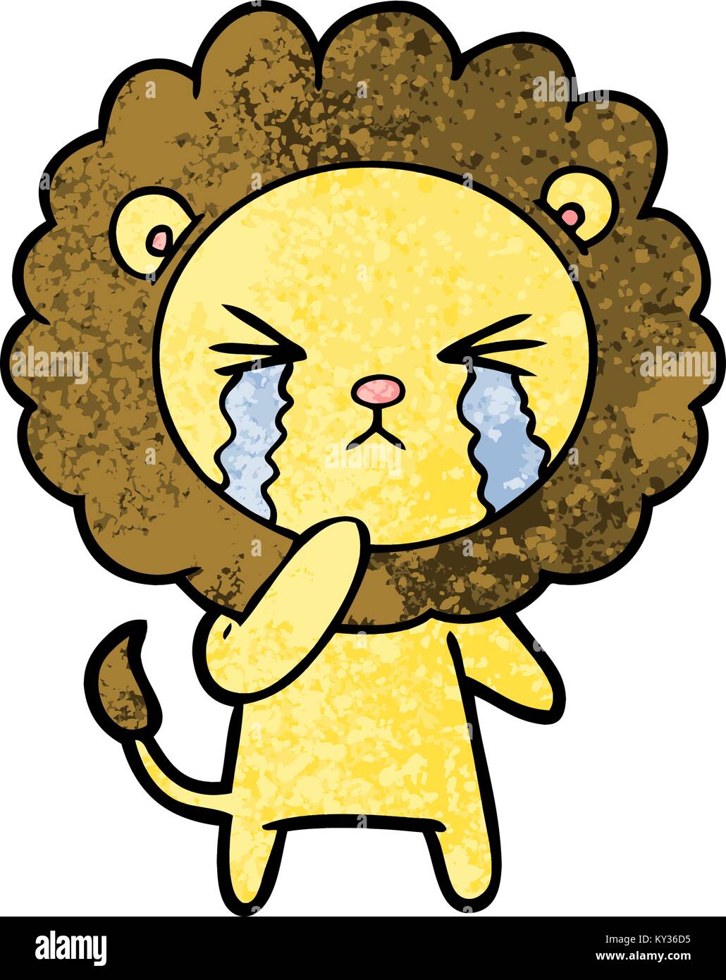 cartoon crying lion Stock Vector Image & Art - Alamy