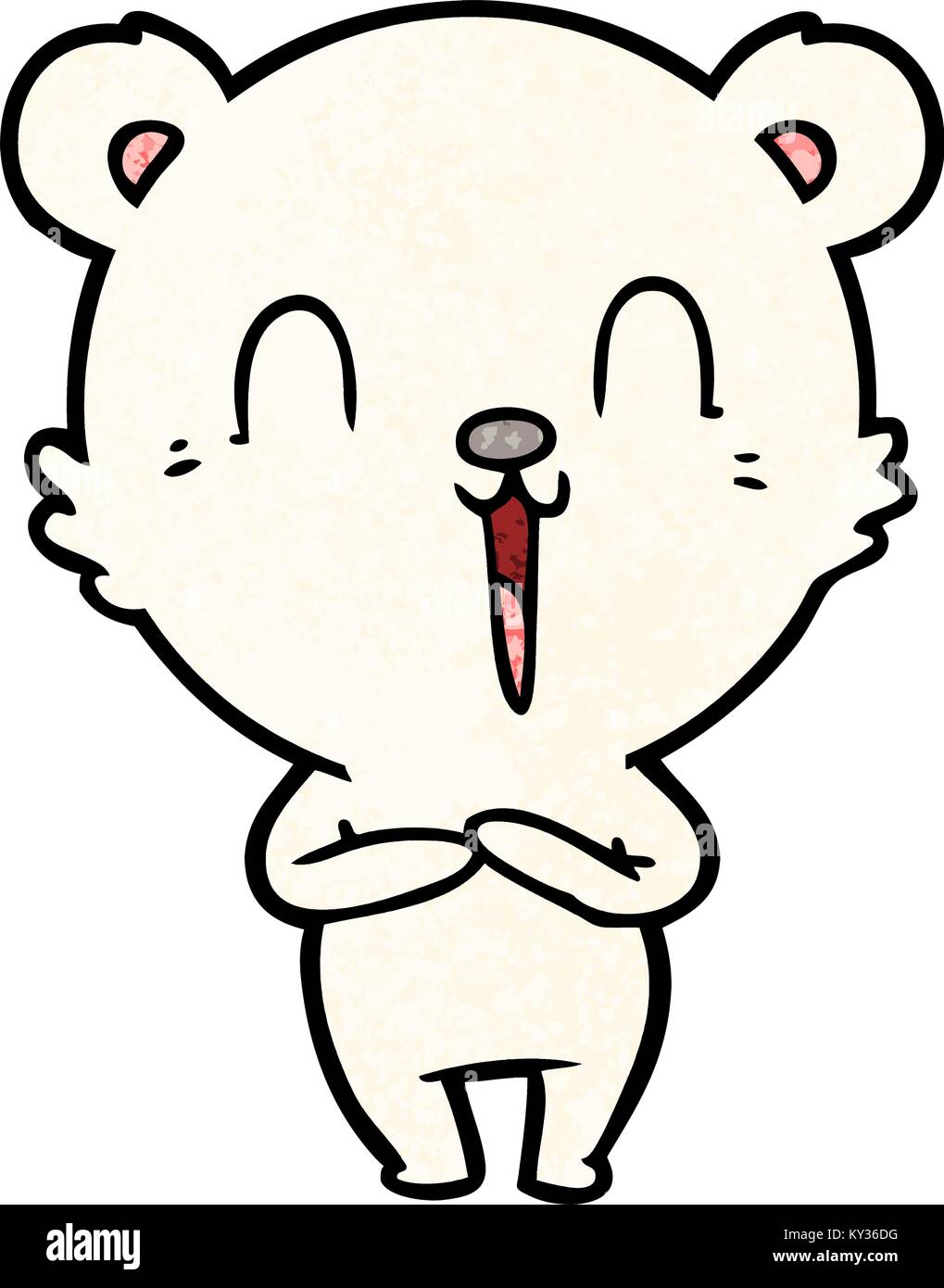 happy cartoon polar bear Stock Vector Image & Art - Alamy