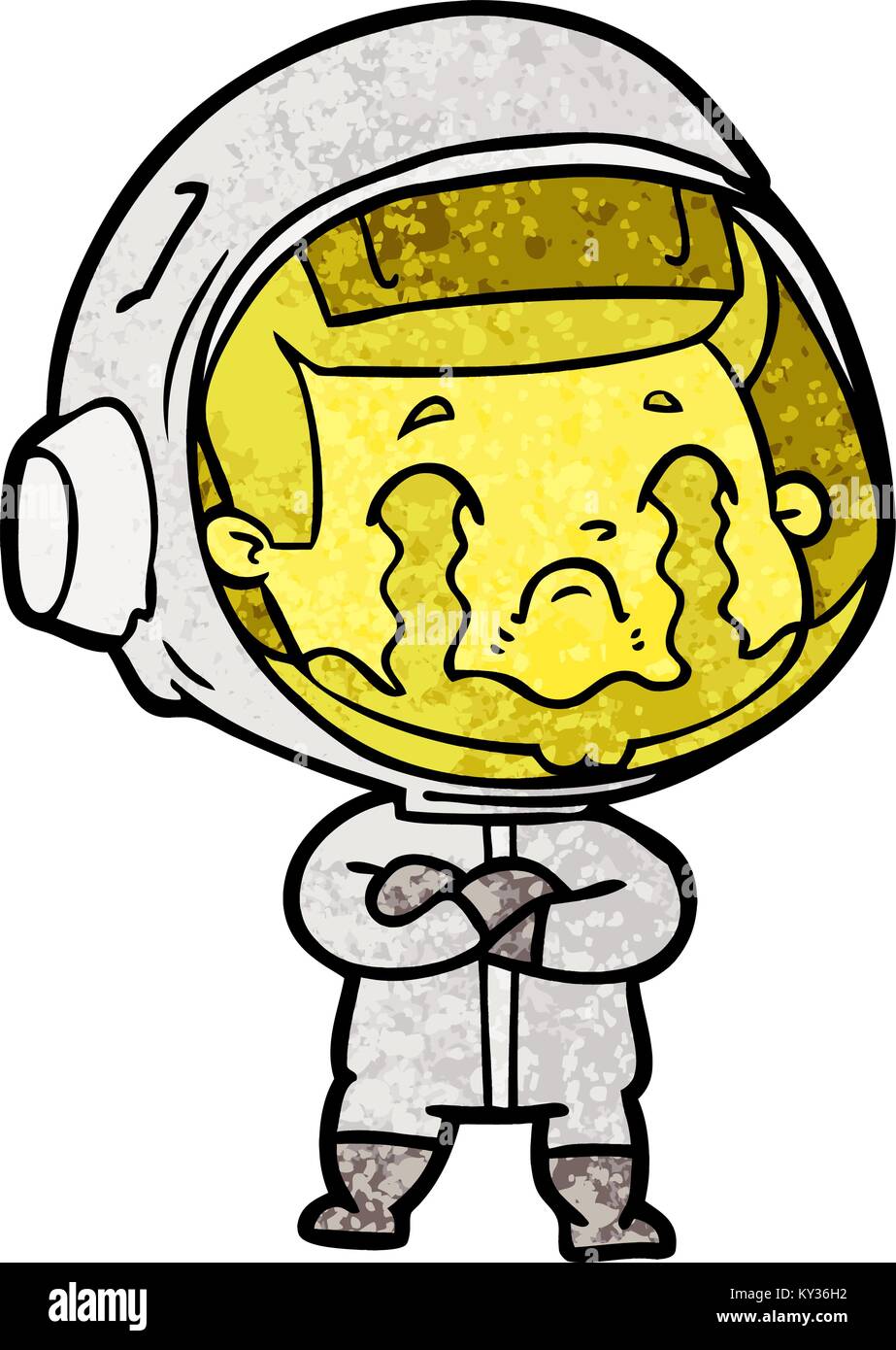 cartoon crying astronaut Stock Vector Image & Art - Alamy