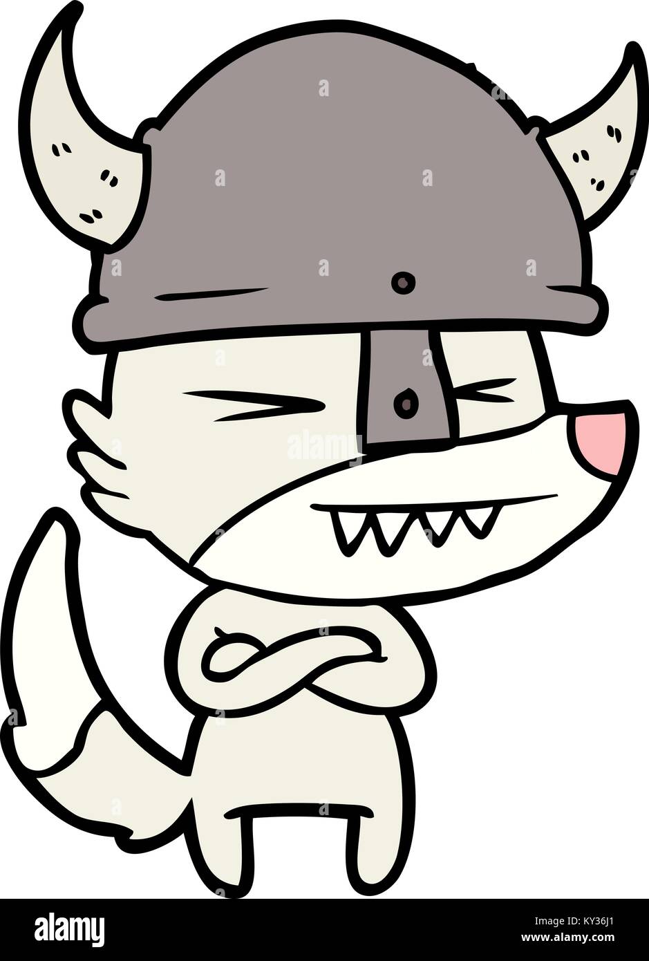 angry wolf cartoon Stock Vector Image & Art - Alamy