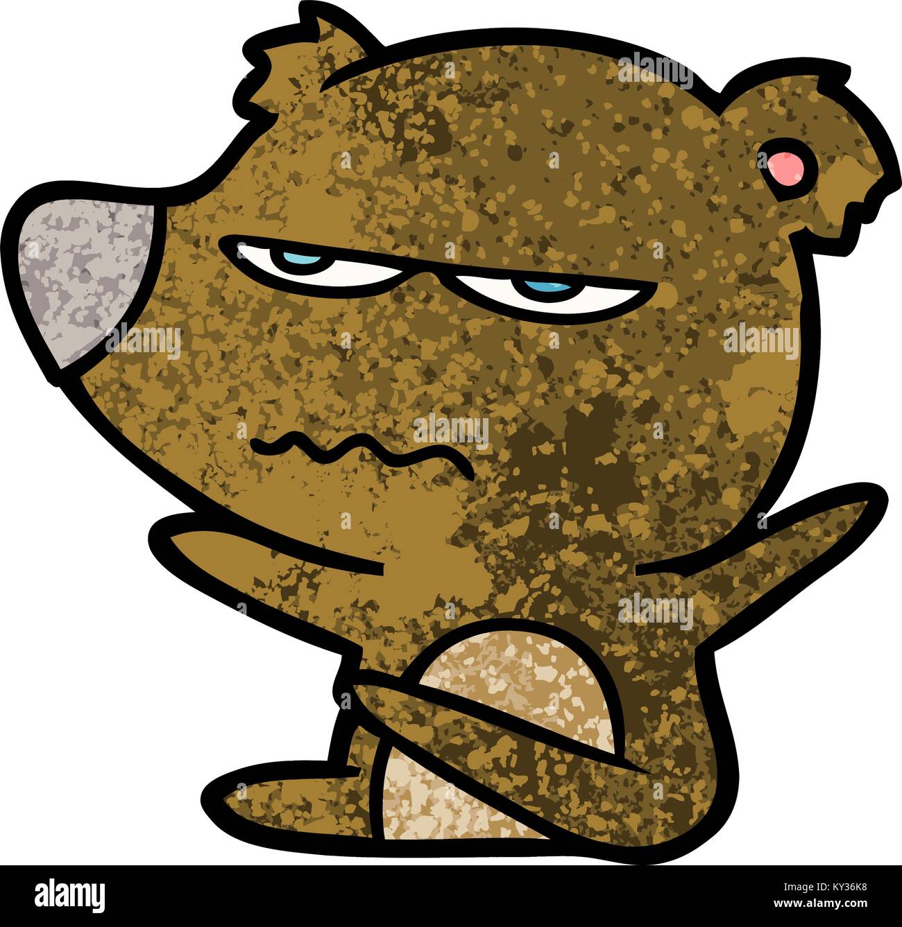 angry bear cartoon Stock Vector Image & Art - Alamy