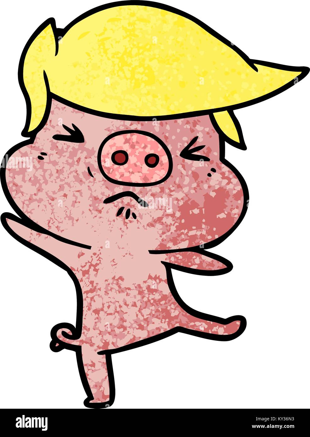 cartoon furious pig Stock Vector Image & Art - Alamy