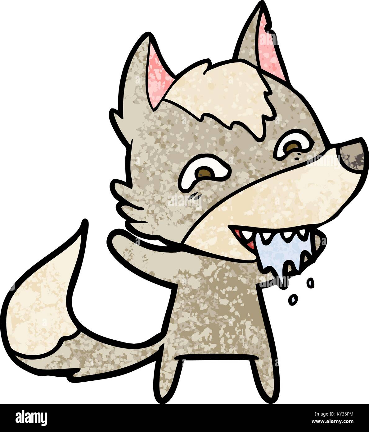 cartoon hungry wolf Stock Vector Image & Art - Alamy