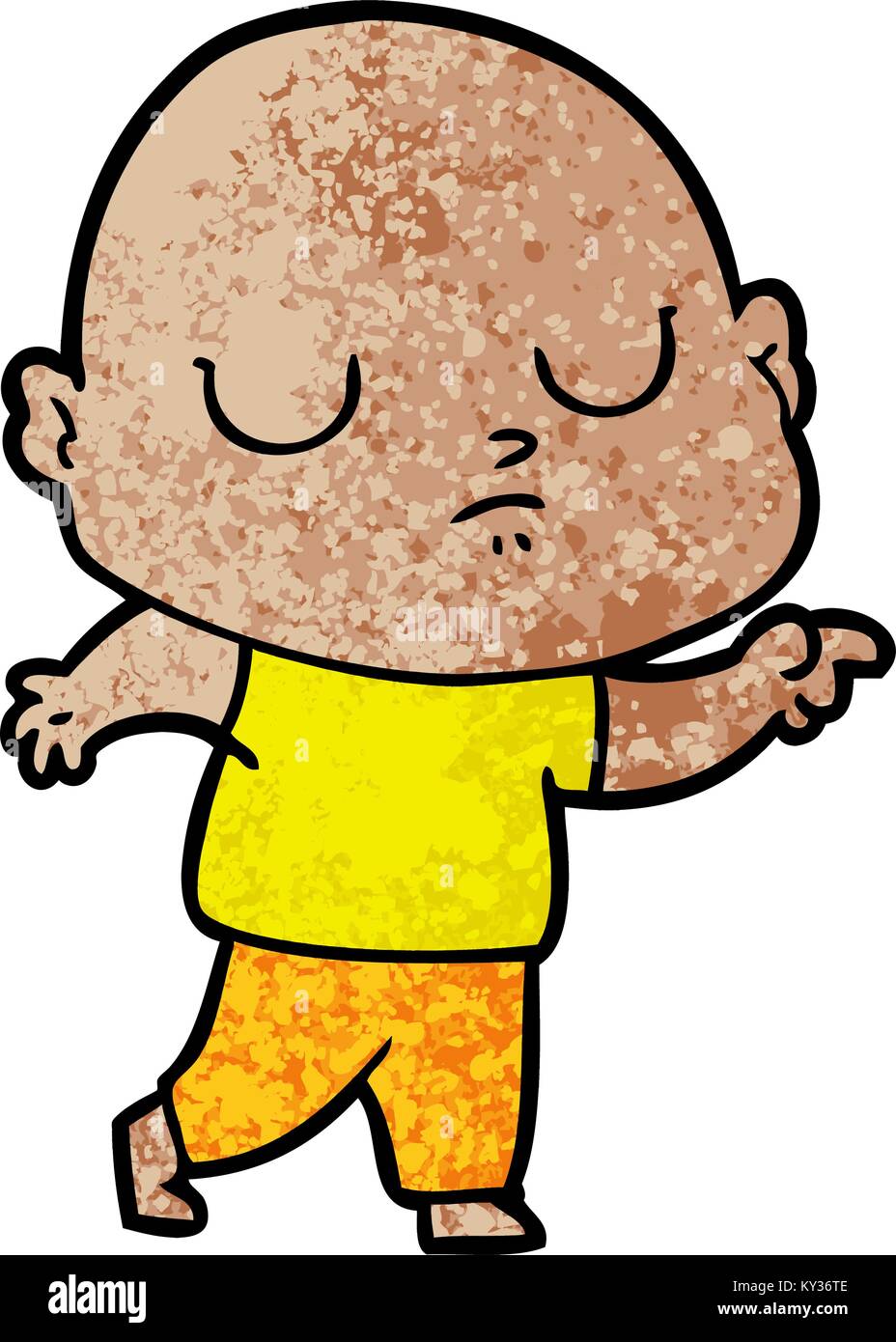 cartoon bald man Stock Vector Image & Art - Alamy