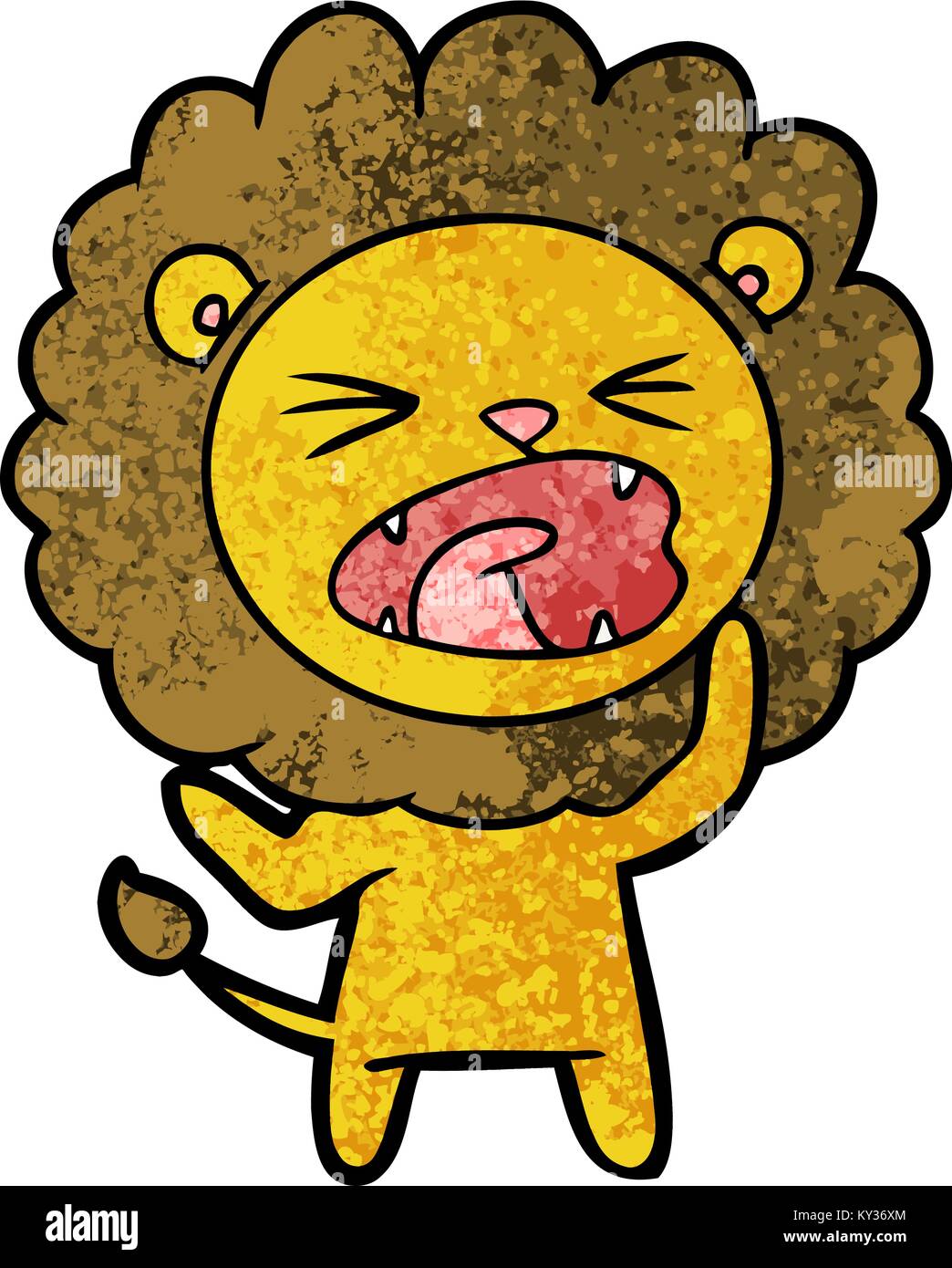 cartoon angry lion Stock Vector Image & Art - Alamy