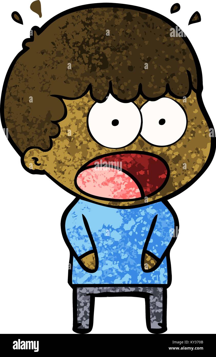 cartoon shocked man Stock Vector Image & Art - Alamy