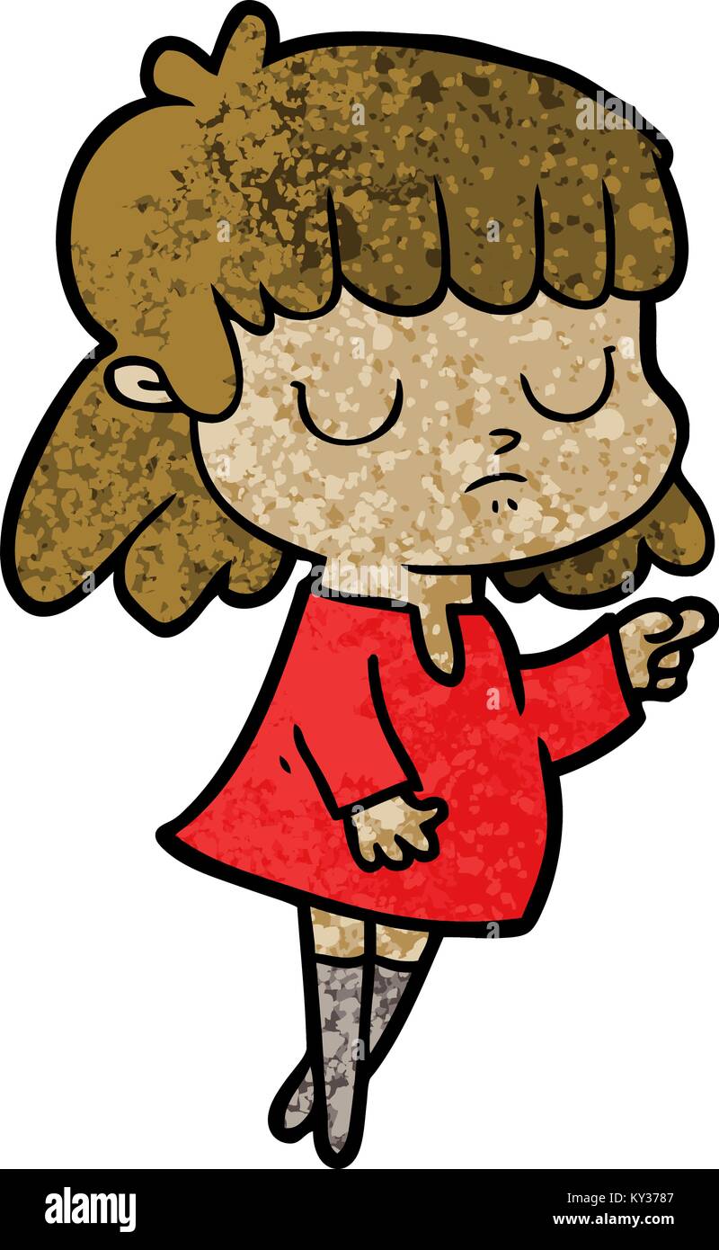 cartoon indifferent woman Stock Vector Image & Art - Alamy