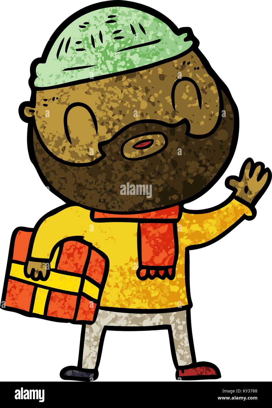 cartoon bearded man Stock Vector Image & Art - Alamy