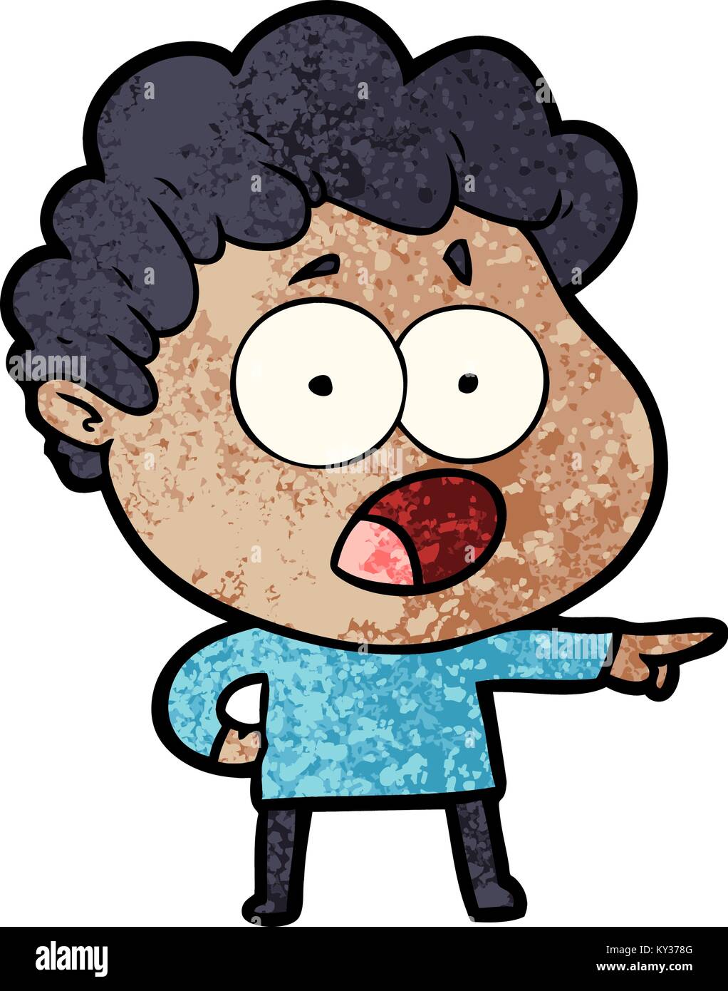 cartoon man gasping in surprise Stock Vector Image & Art - Alamy