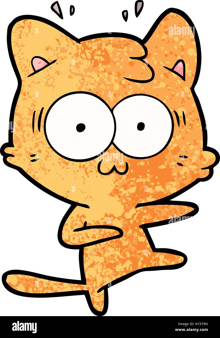 cartoon surprised cat Stock Vector Image & Art - Alamy
