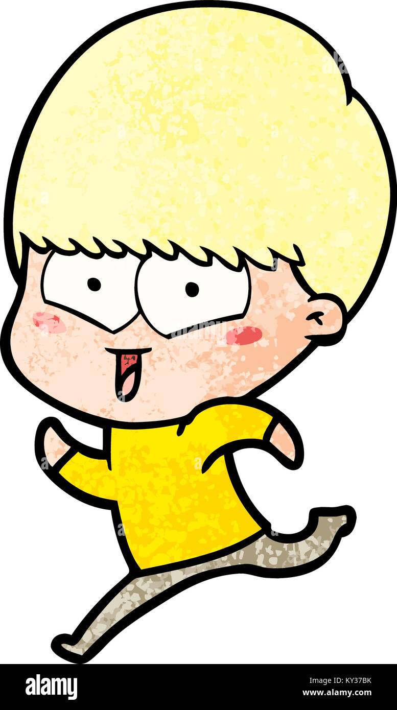 cartoon happy boy Stock Vector Image & Art - Alamy