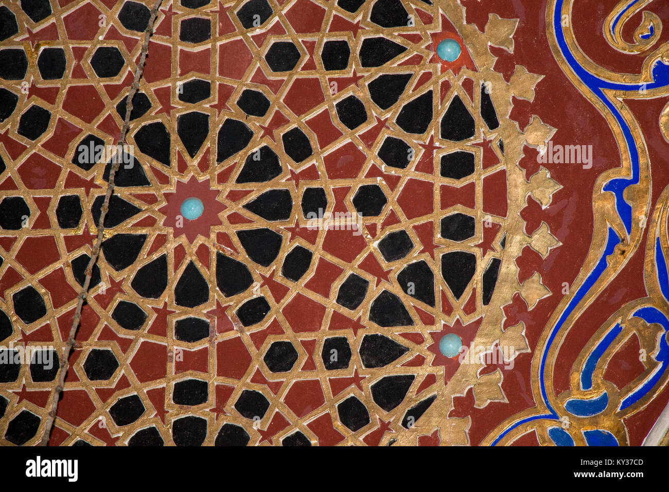 Ottoman Turkish art with geometric patterns on surfaces Stock Photo - Alamy