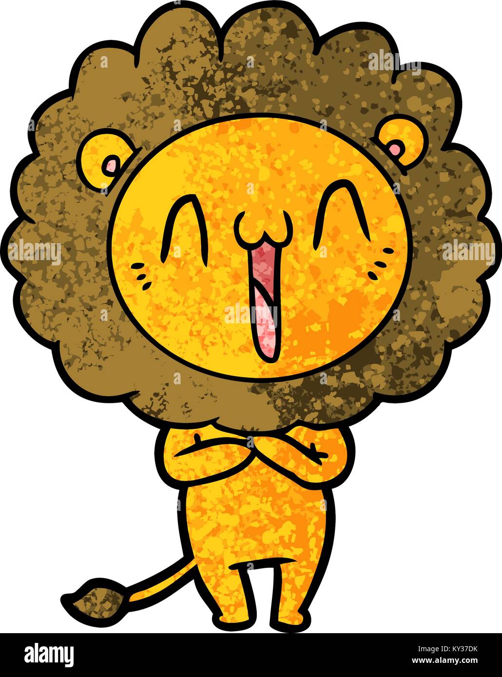 happy cartoon lion Stock Vector Image & Art - Alamy