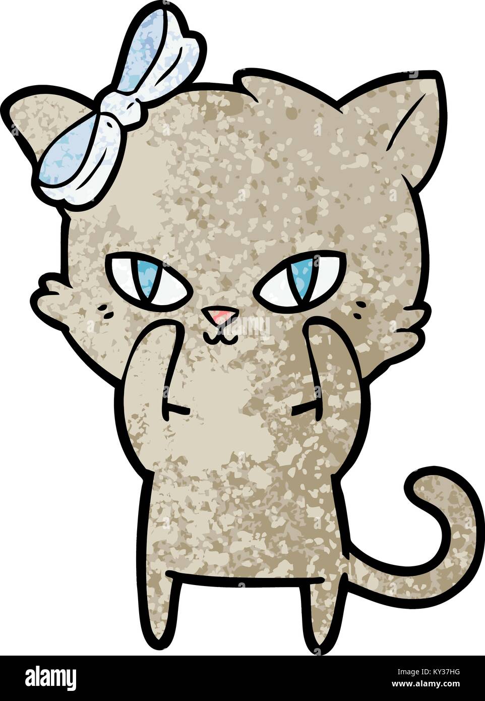 cute cartoon cat Stock Vector Image & Art - Alamy