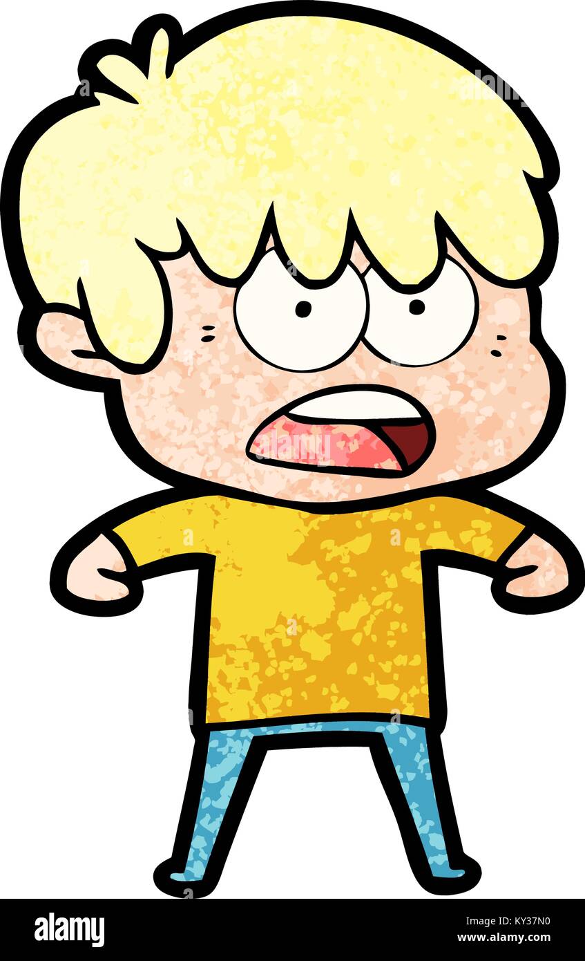 worried cartoon boy Stock Vector Image & Art - Alamy