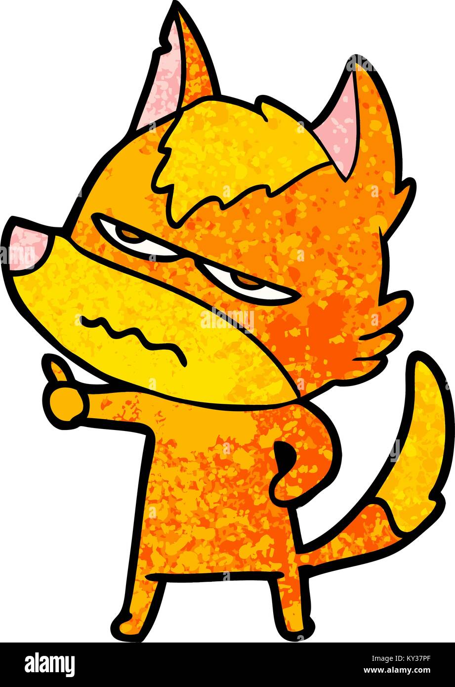 angry fox cartoon character Stock Vector Image & Art - Alamy
