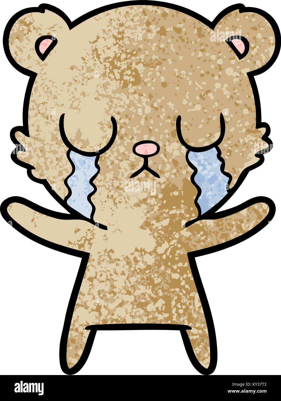 crying cartoon bear Stock Vector Image & Art - Alamy