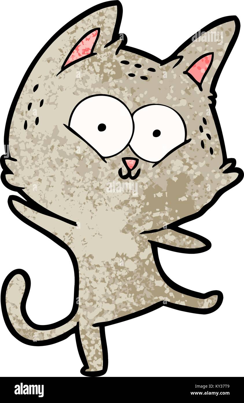 cartoon cat dancing Stock Vector Image & Art - Alamy