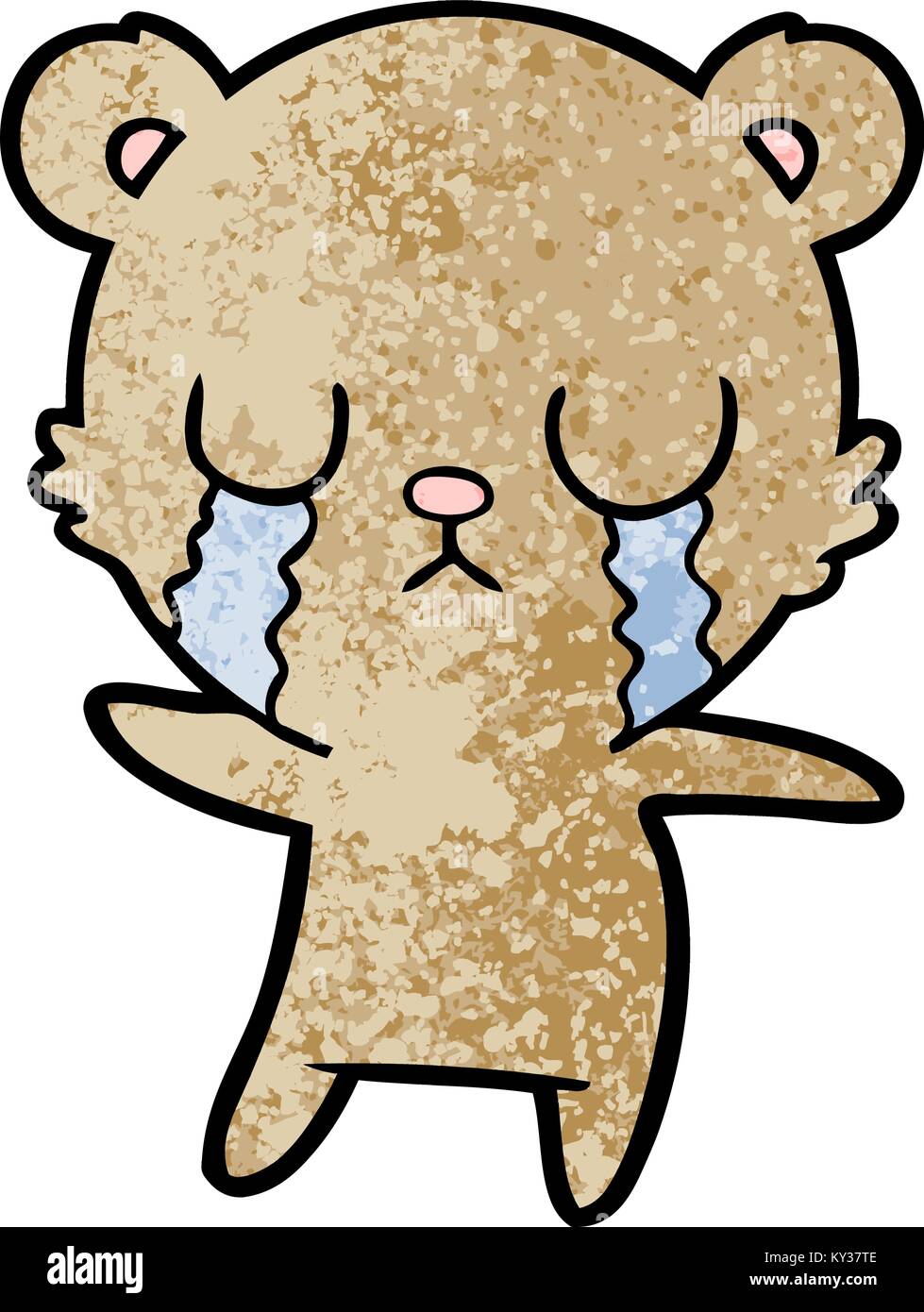 crying bear cartoon character Stock Vector Image & Art - Alamy