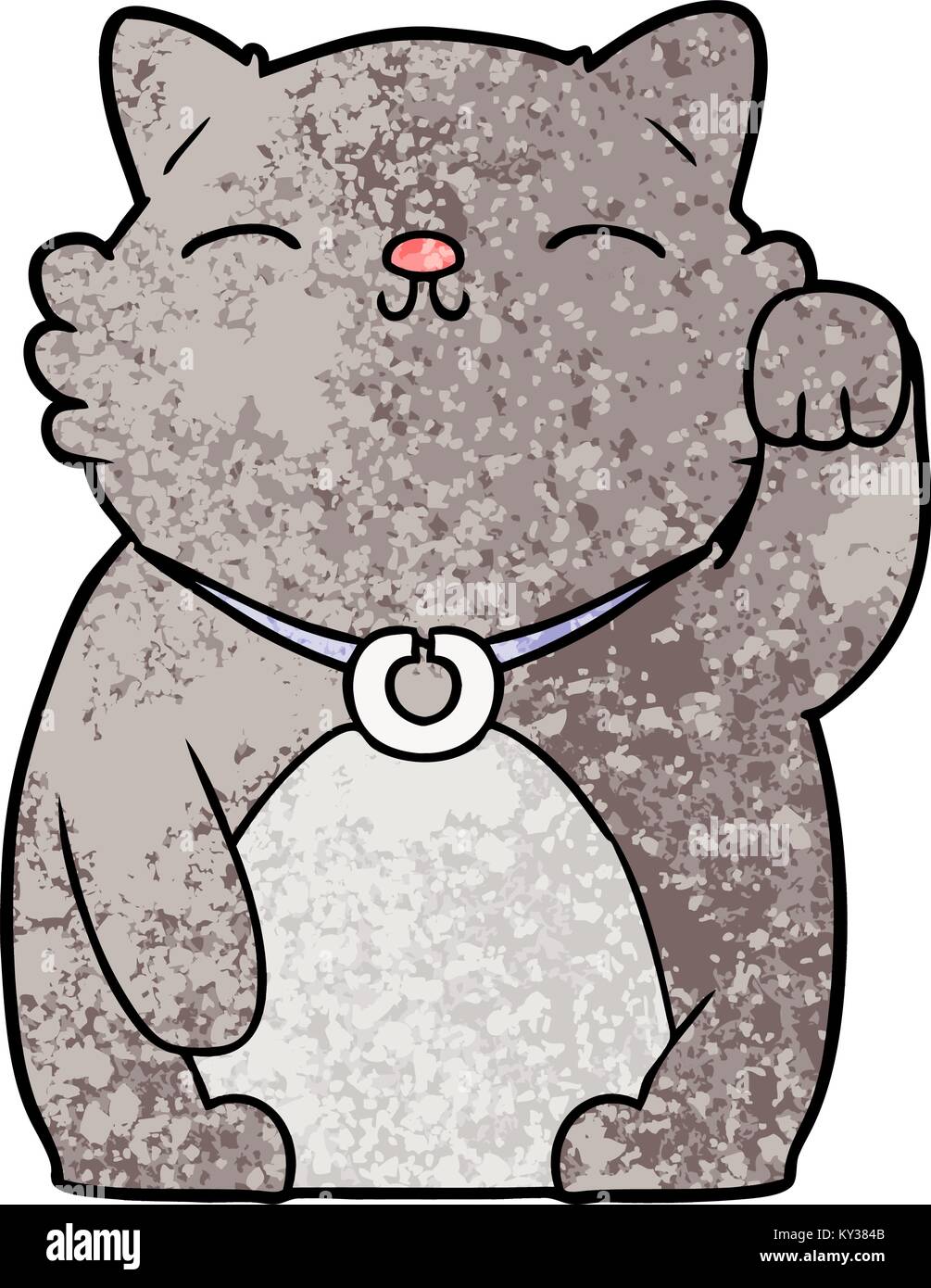 cartoon cat waving Stock Vector Image & Art - Alamy