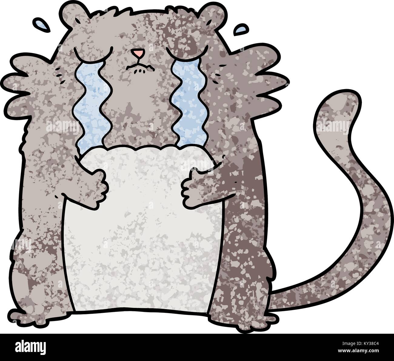 cartoon crying cat Stock Vector Image & Art - Alamy