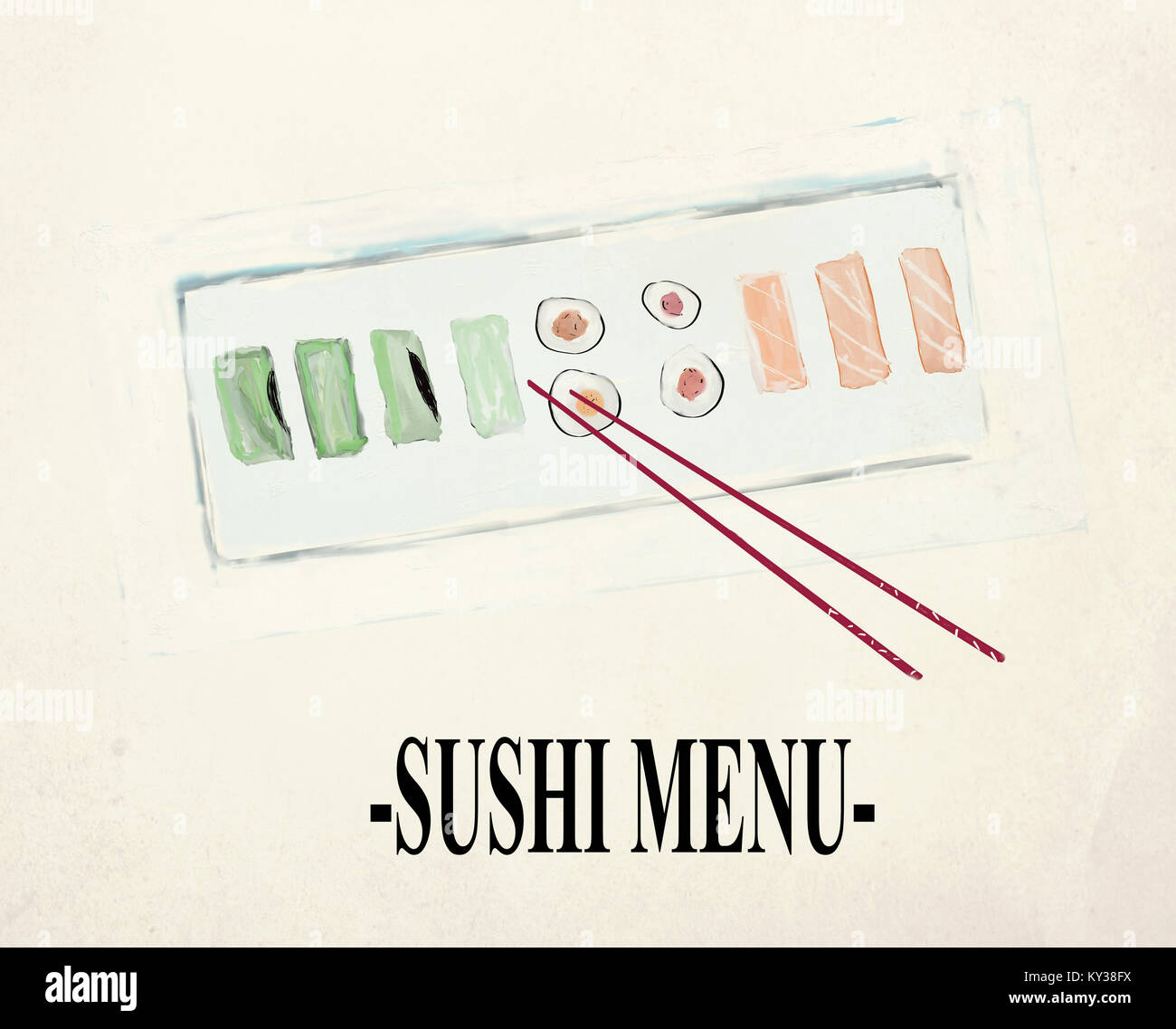 Menu sushi template design hi-res stock photography and images - Alamy