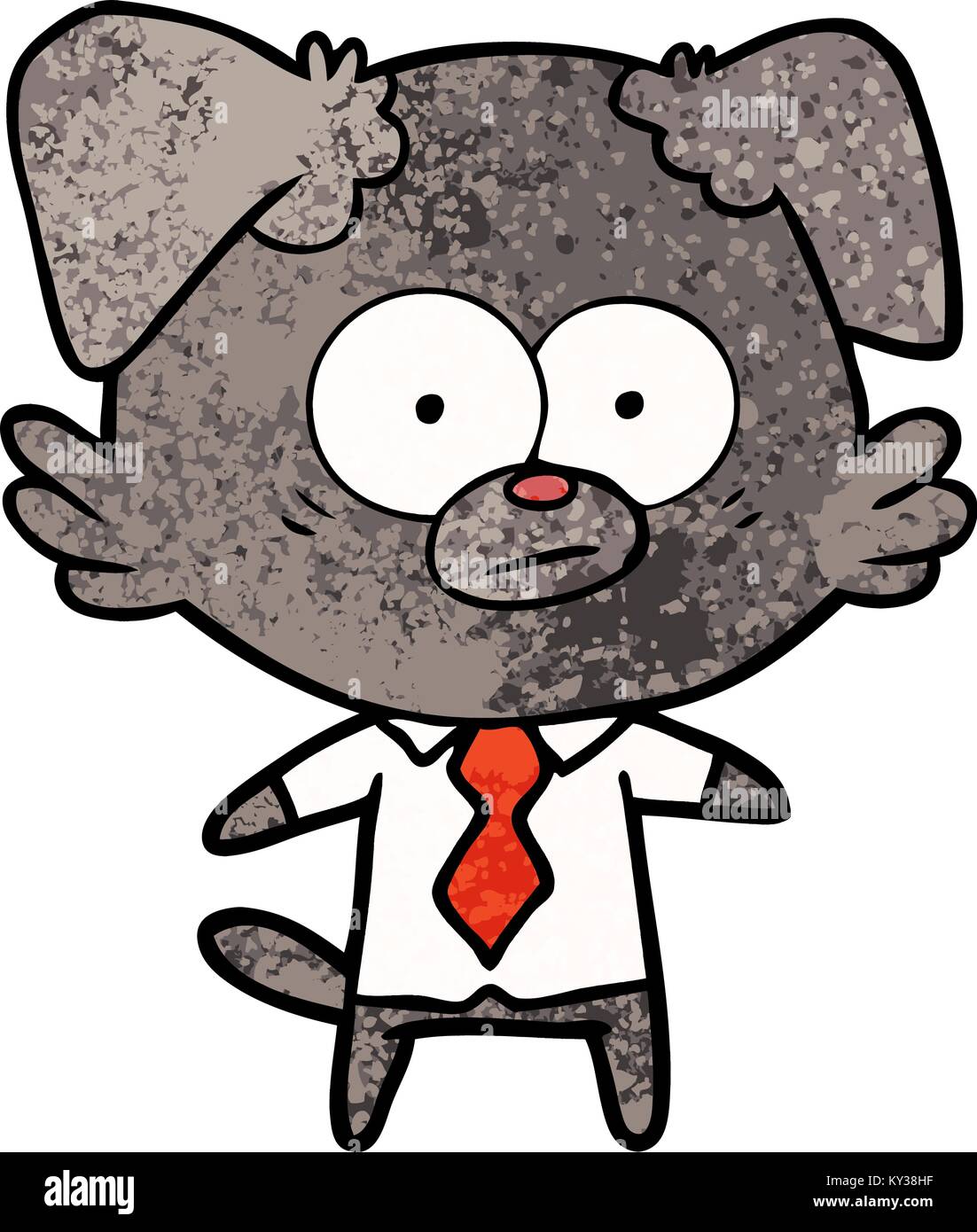 nervous dog boss Stock Vector Image & Art - Alamy