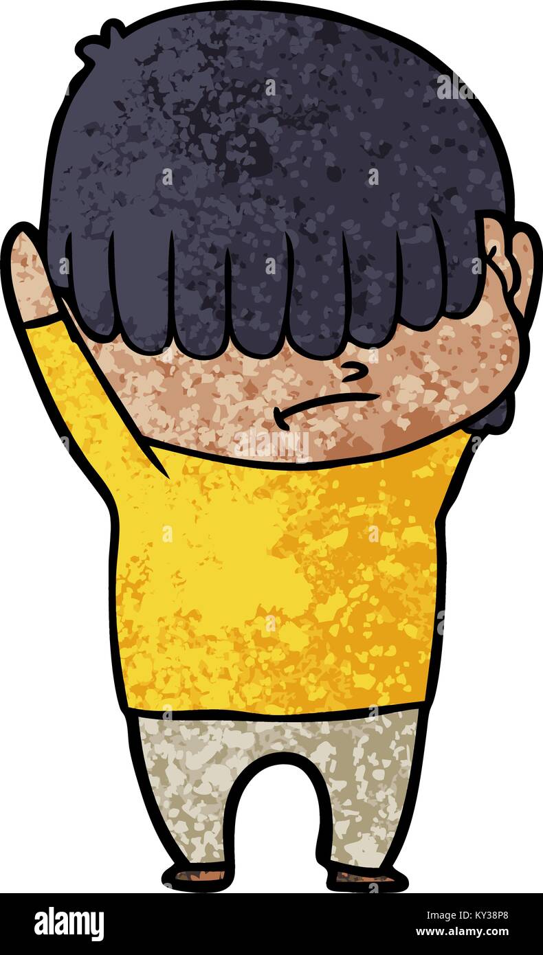 cartoon boy with untidy hair Stock Vector Image & Art - Alamy