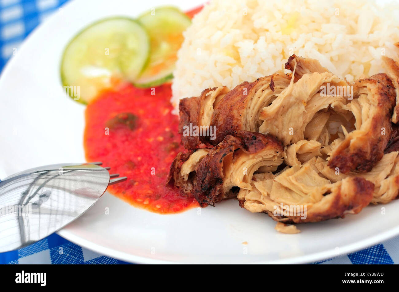 Tasty chicken rice delicacy made from vegetarian ingredients. Chicken ...