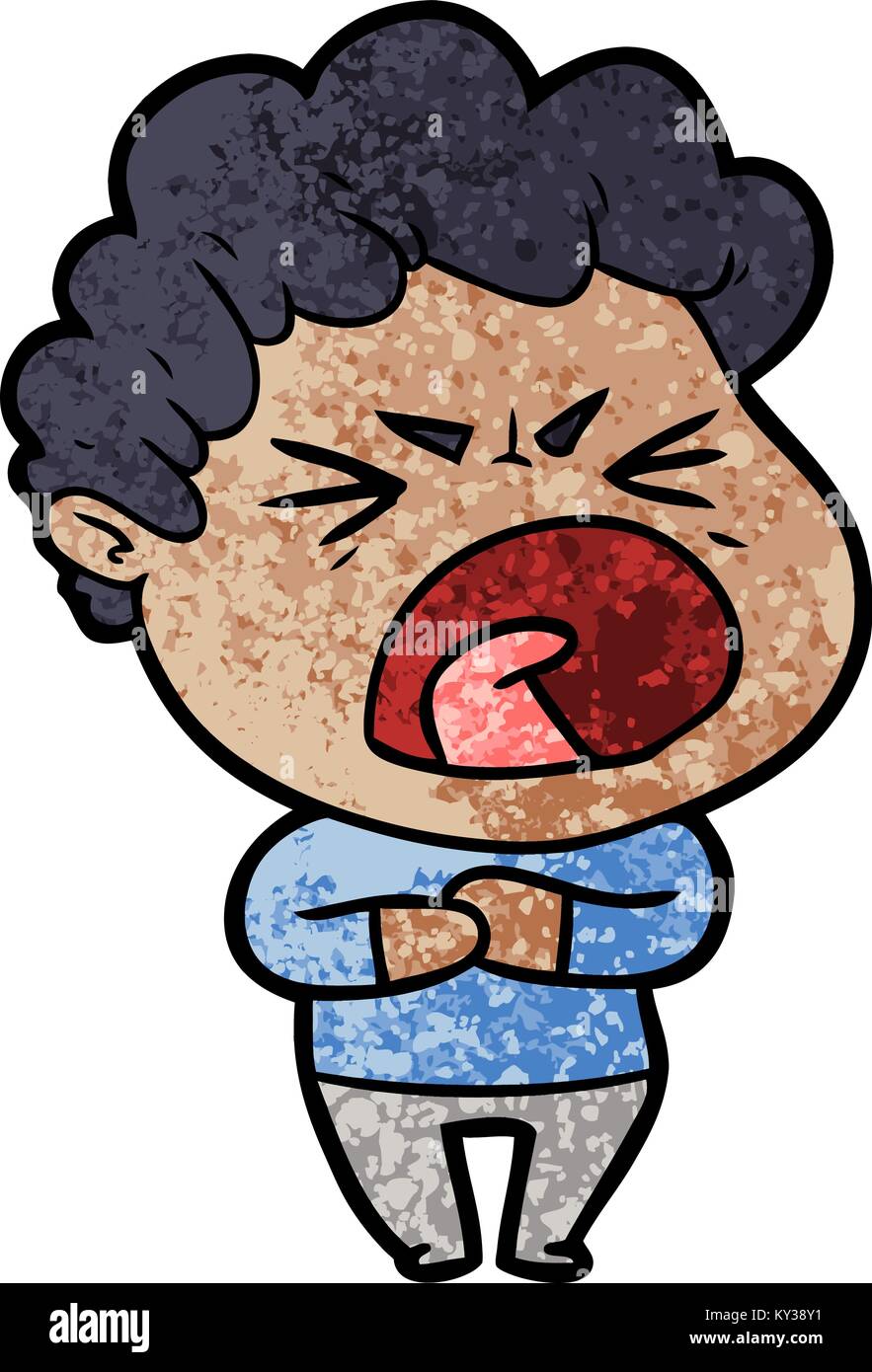 cartoon furious man Stock Vector Image & Art - Alamy