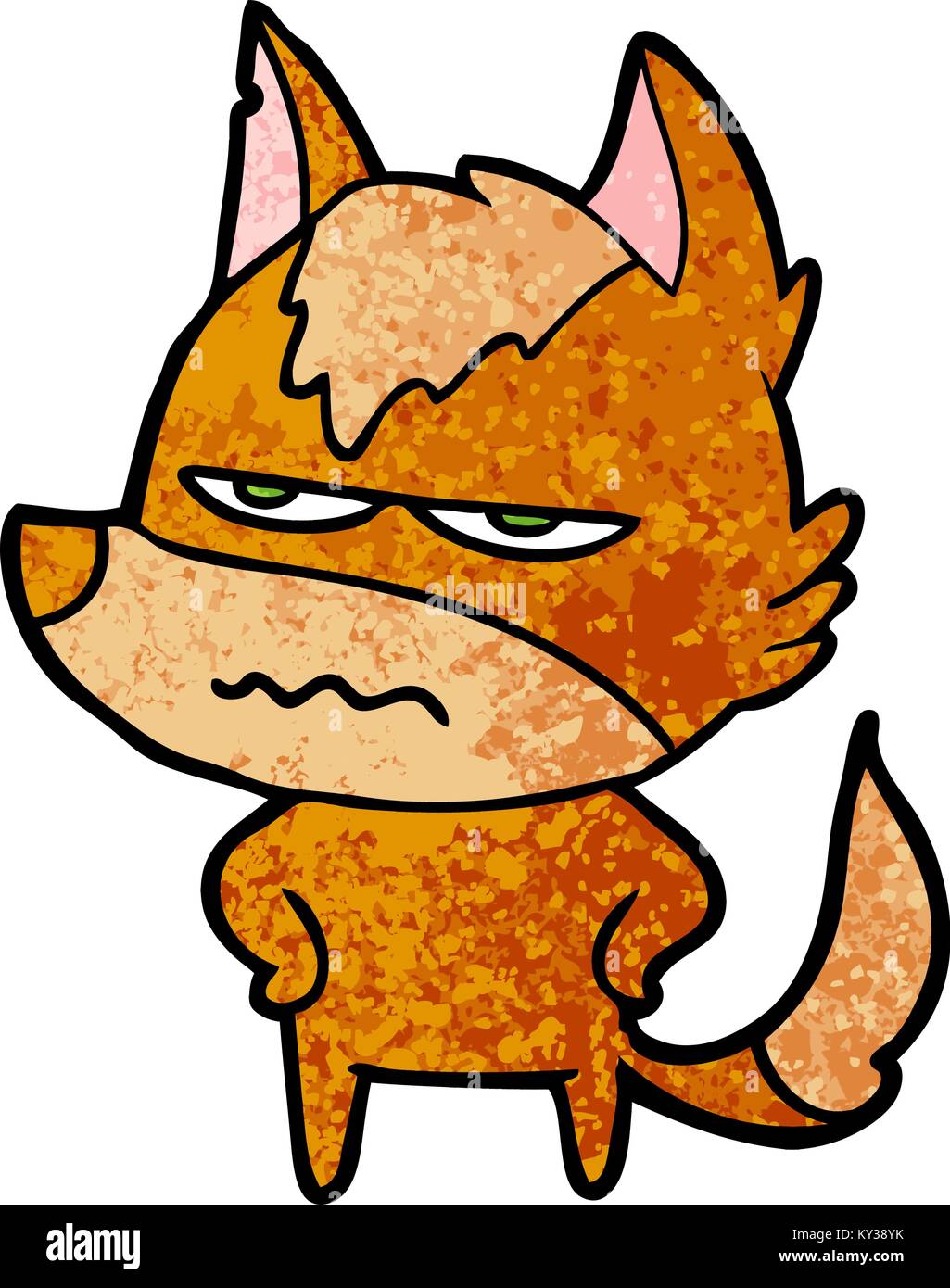 angry fox cartoon character Stock Vector Image & Art - Alamy