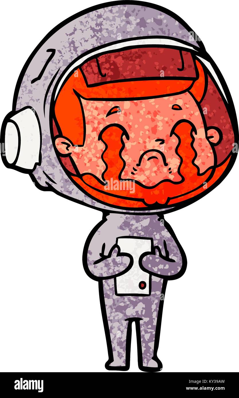cartoon crying astronaut Stock Vector Image & Art - Alamy