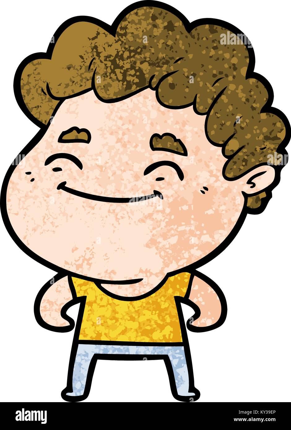 cartoon friendly man Stock Vector Image & Art - Alamy